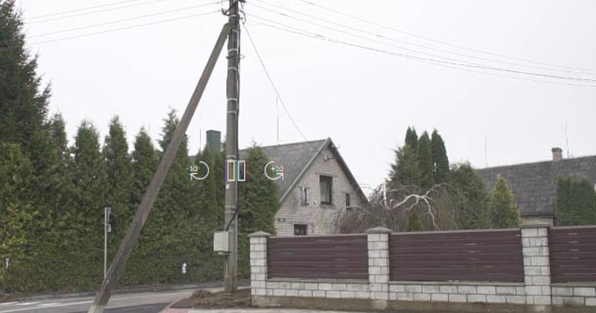 Šilutėje – elektros stulpas vidury gatvės | Vakarų ekspresas