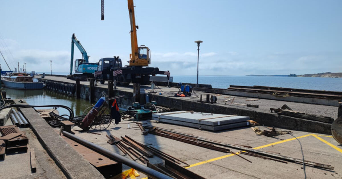 Nidos uoste – slipo įrengimo darbai
