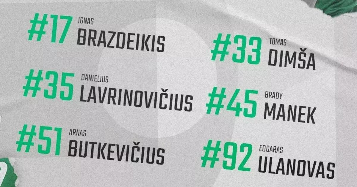 Kauno „Žalgirio“ naujokai pasirinko įprastus marškinėlių numerius ...