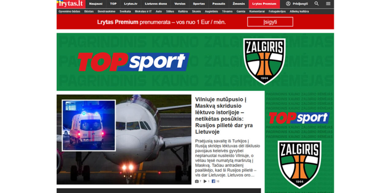Portalas lrytas.lt pranešė teiksiantis mokamo turinio prenumeratą