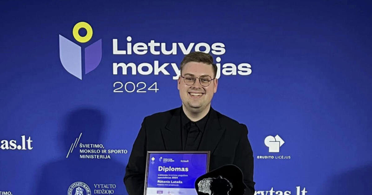 Tarp „Lietuvos mokytojas 2024“ nugalėtojų - ir klaipėdietis