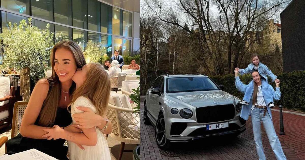 Viktorijos Siegel prabangaus automobilio „Bentley“ numerius įkvėpė ...