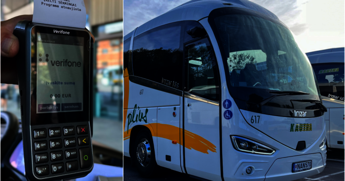 „Kautra” diegia atsiskaitymo kortelėmis sistemą autobusuose ...