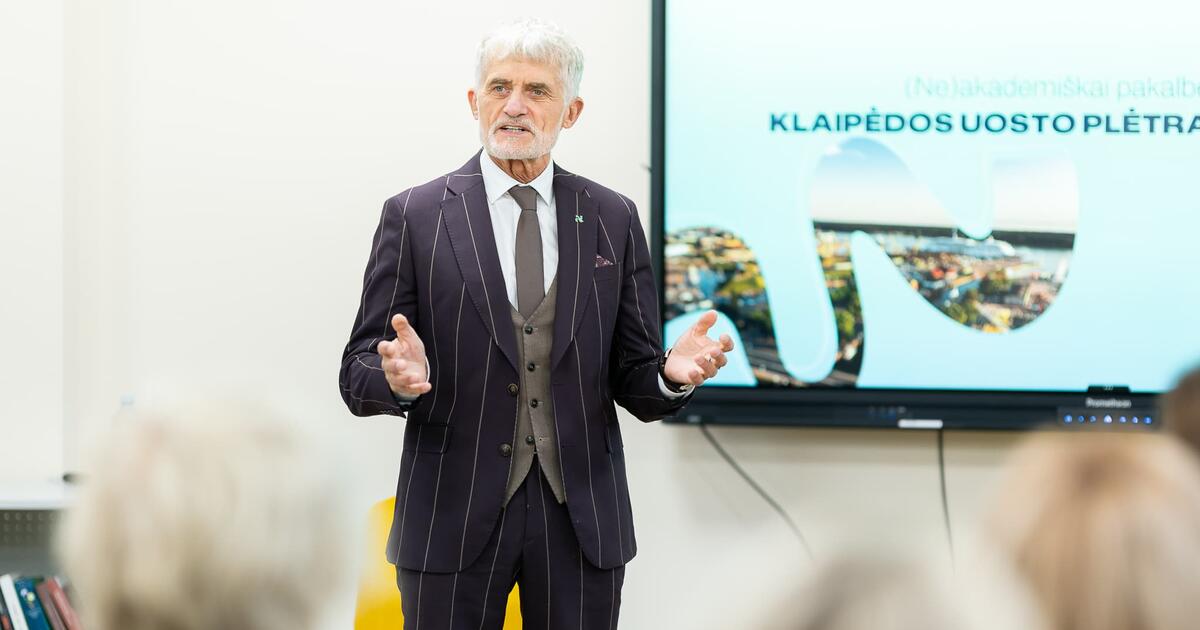 Ne)akademiški pokalbiai“ su Klaipėdos uosto vadovu Algiu Lataku: uosto ...